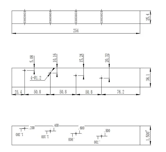 Mini Phased Array Calibration Standard PACS 1018 Steel Ultrasonic Test ...