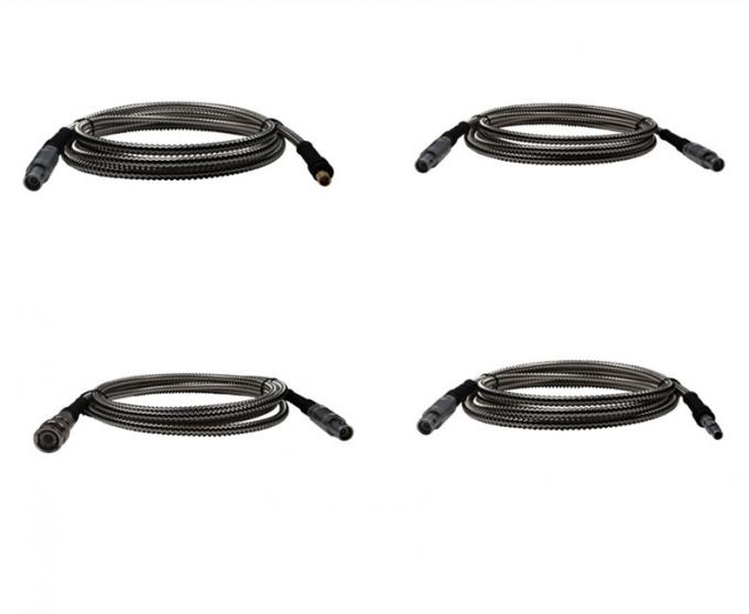 Ultrasonic Transducer Cables Flexible Stainless Steel Protection Shielding